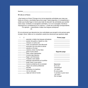 Spanish Future Tense El futuro Paired Activities Speaking and Writing