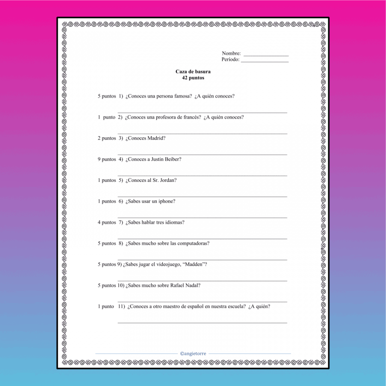 Spanish Saber conocer Group Speaking Activity Saber vs conocer