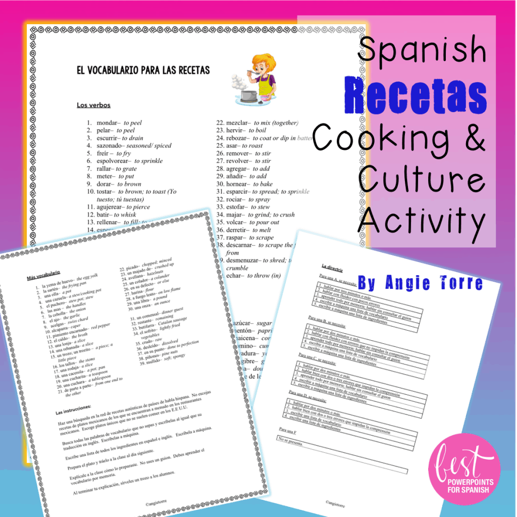 Spanish Recetas: Food, Cooking and Culture Project - Best PowerPoints ...