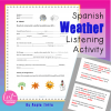 Spanish Weather Listening Activity El tiempo - Best PowerPoints for ...