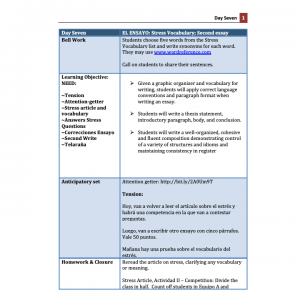 How to Write an Essay in Spanish No-Prep Lesson Plans and Curriculum ...