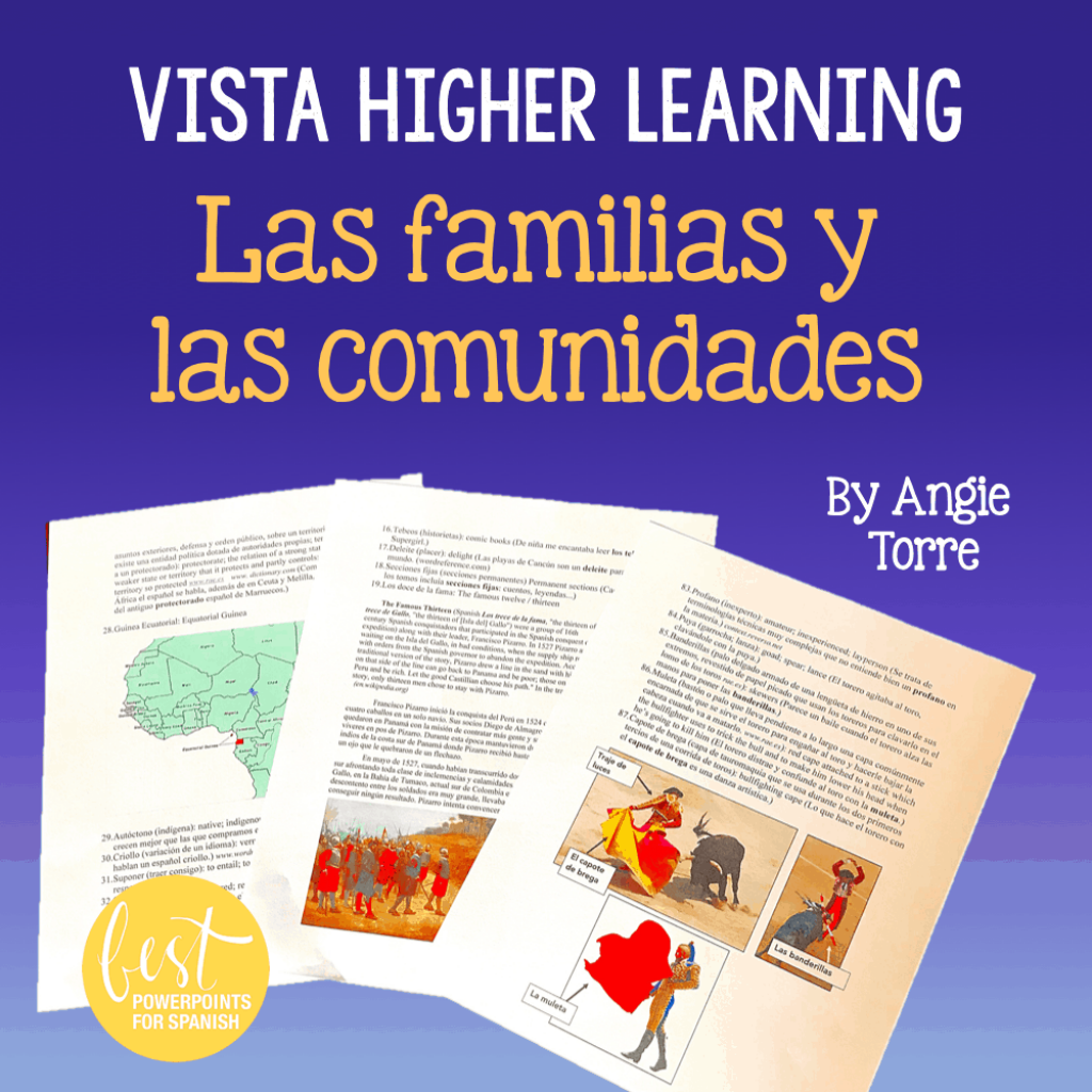 Las familias y las comunidades Vocabulary for AP Spanish - Best ...
