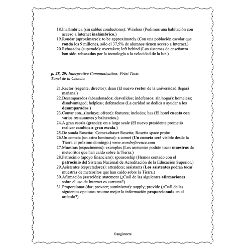 La ciencia y la tecnología for Vista Higher Learning: AP Spanish ...