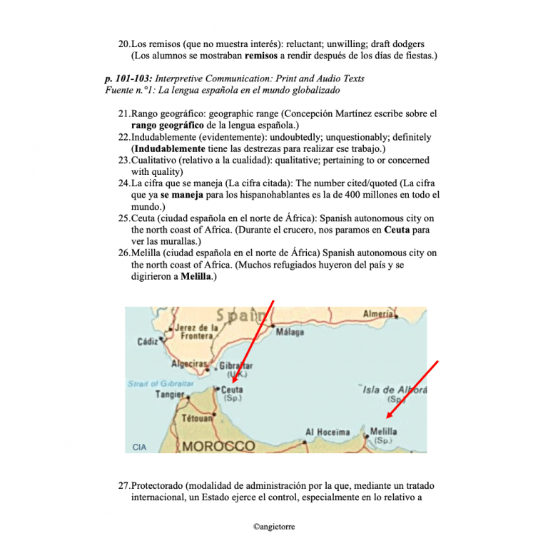 Las familias y las comunidades Vocabulary for AP Spanish - Best ...