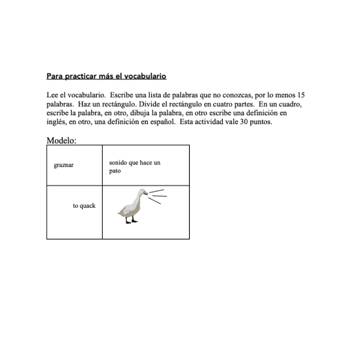 AP Spanish Vocabulary for La vida contemporánea for Vista Higher ...