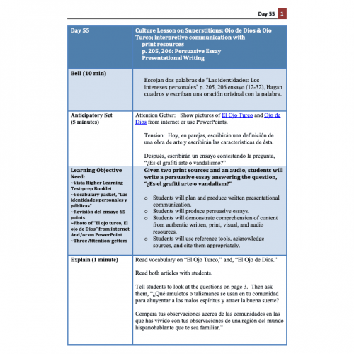 Las familias y las comunidades Lesson Plans for AP Spanish - Best ...