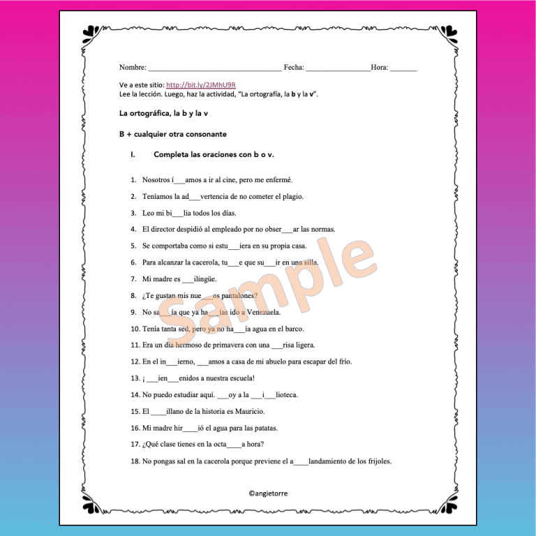 la b y la v: reglas de la ortografía - Best PowerPoints for Spanish ...