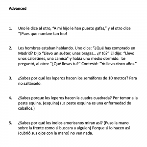 Spanish Jokes and Sayings Los chistes - Best PowerPoints for Spanish ...