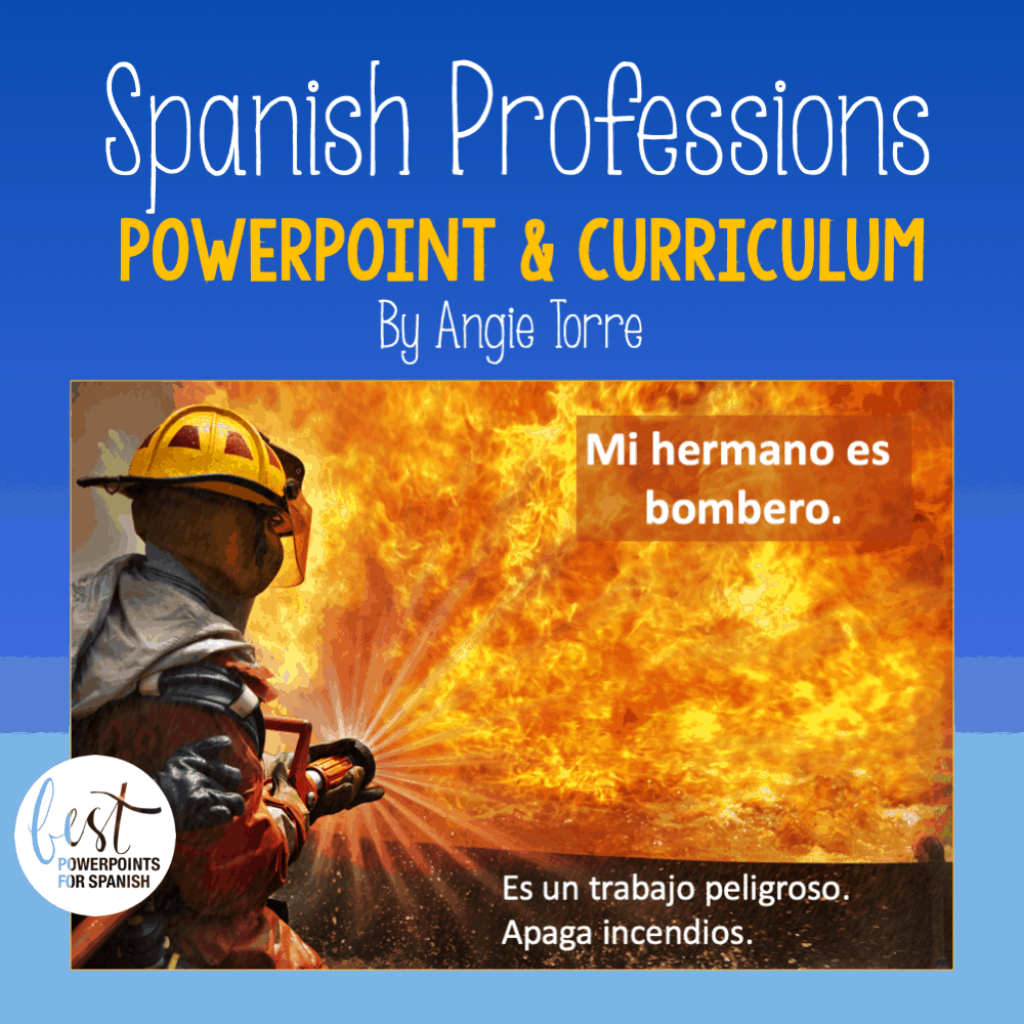 Spanish Professions Las profesiones y carreras PowerPoint and ...