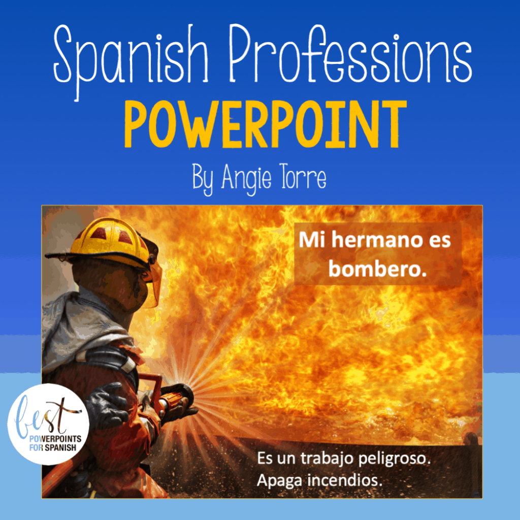 Spanish Professions Las profesiones PowerPoint - Best PowerPoints for ...