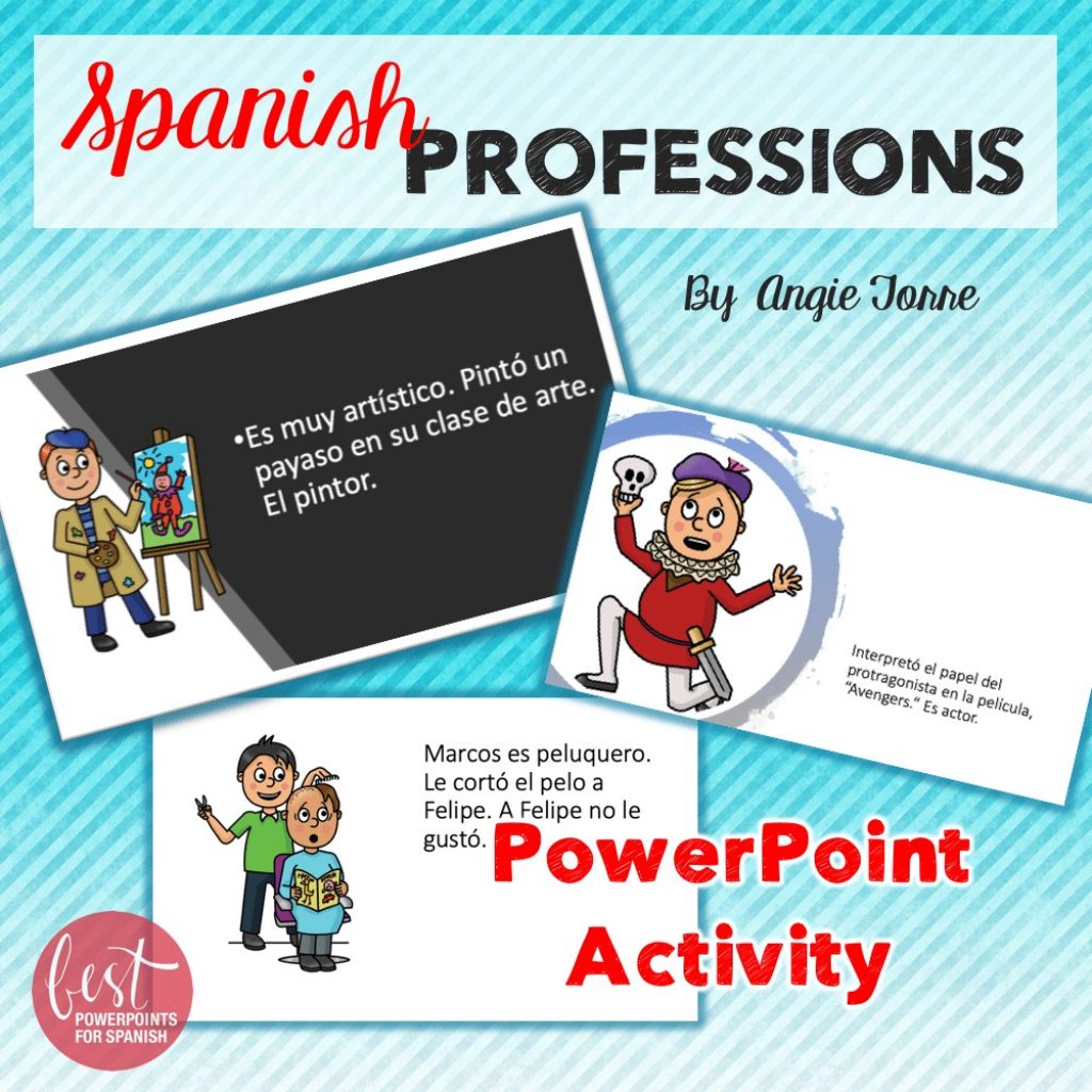Spanish Professions Las profesiones Paired Activity Competition - Best ...