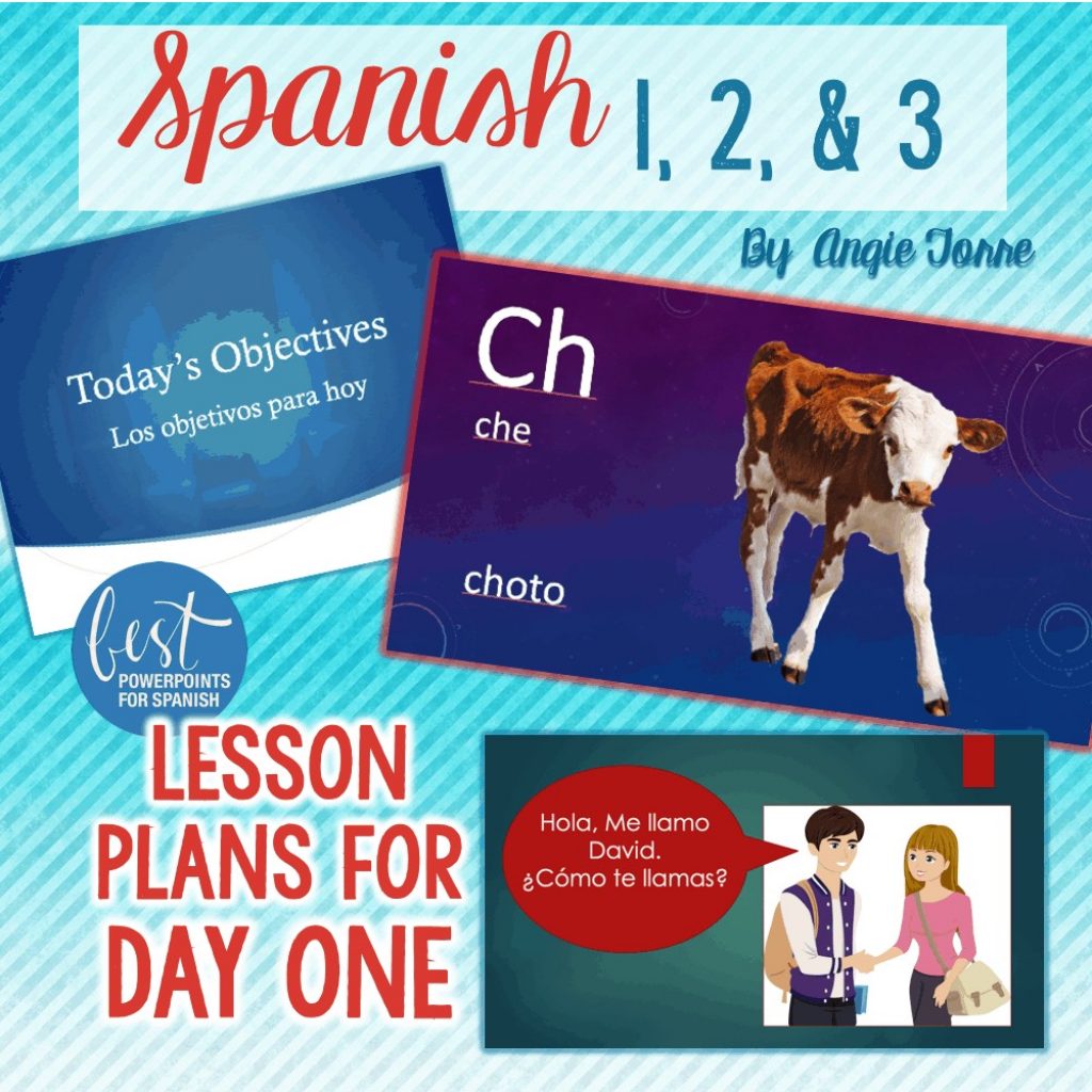 First Day of School Spanish One | Two | and Three Lesson Plans and ...