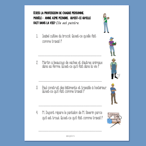 Les professions French Professions Activities Bundle - Best PowerPoints ...