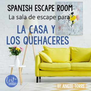 Spanish Digital Escape Room for the House and Chores Vocabulary - Best ...