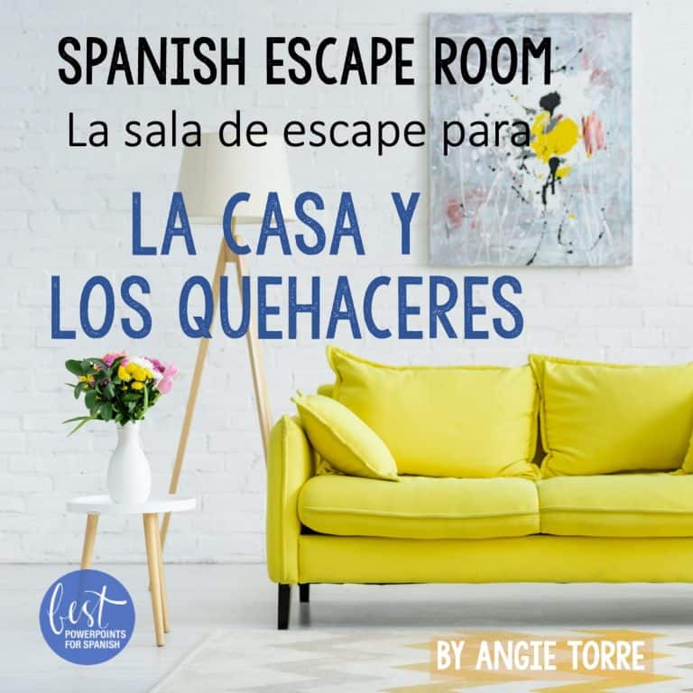 Spanish Digital Escape Room for the House and Chores Vocabulary - Best ...
