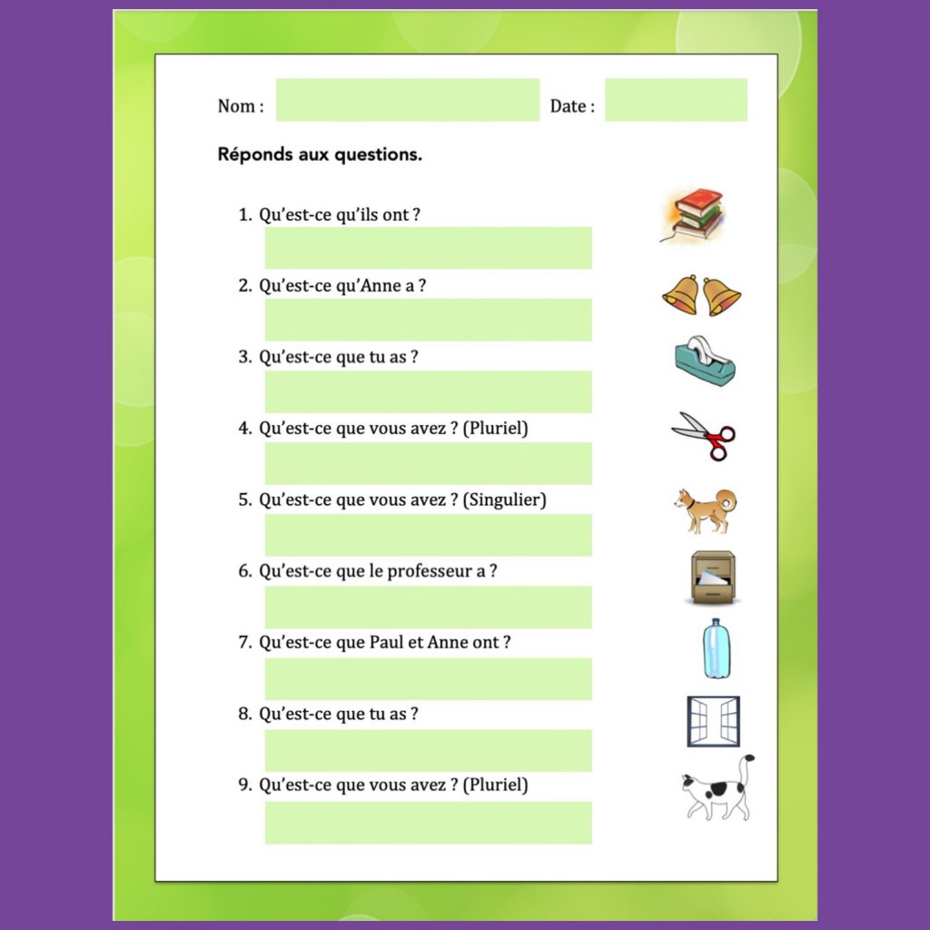 French Avoir and Être Google Drive Activities - Best PowerPoints for ...