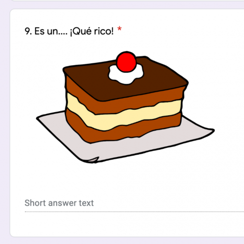 Spanish Food La comida Google Forms Activity or Assessment - Best ...