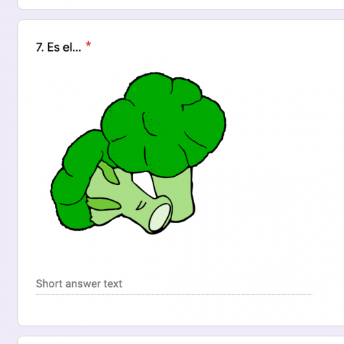 Spanish Food La comida Google Forms Activity or Assessment - Best ...