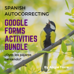 Spanish Autocorrecting Google Forms Activities | Assessments - Best ...
