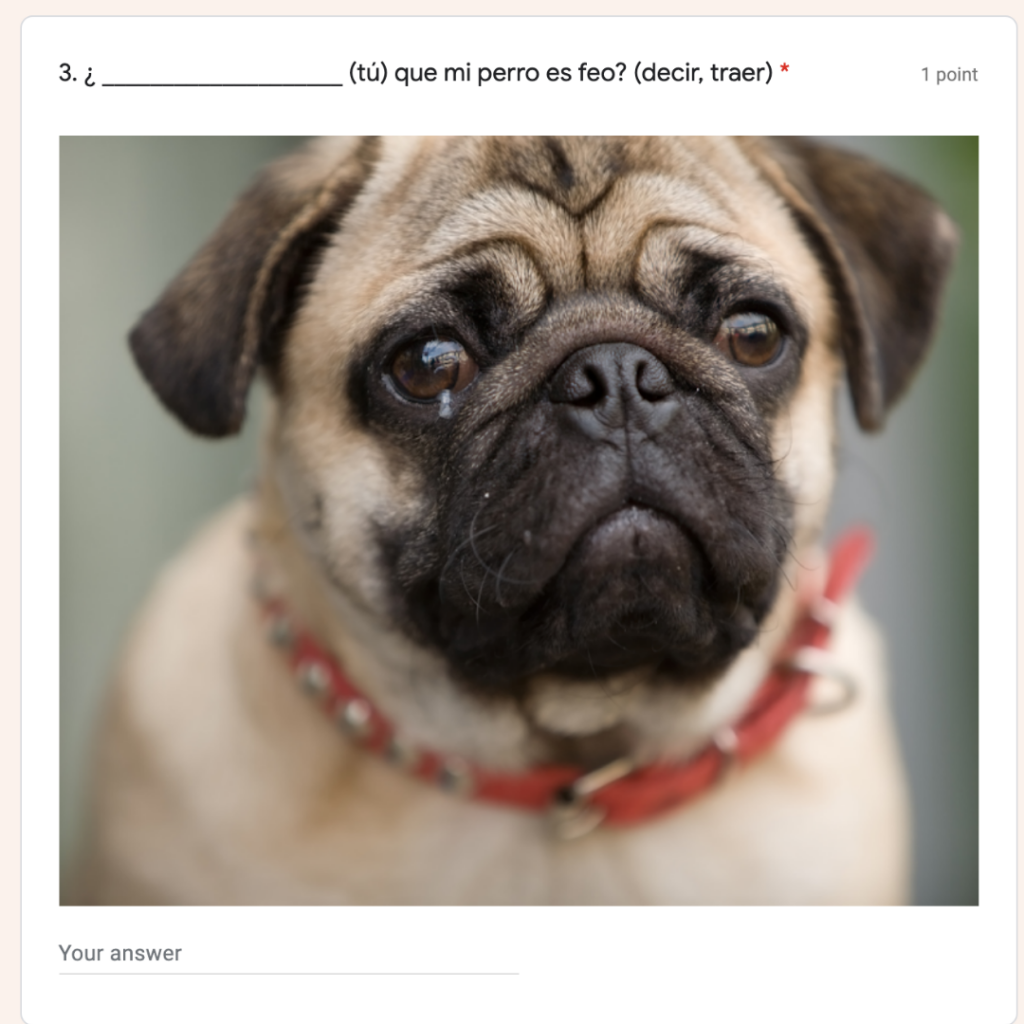 Spanish GO Verbs Google Forms Activity or Assessment - Best PowerPoints ...