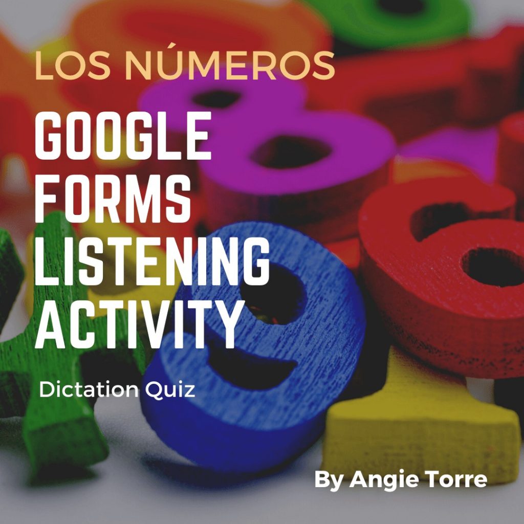 Spanish Numbers 0 100 Google Forms Digital Listening Activity Best