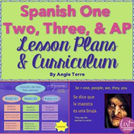 Spanish One Two Three and AP (VHL) No-Prep Lesson Plans & Curriculum ...