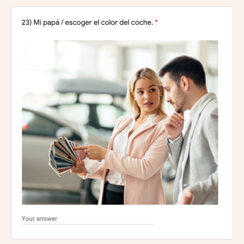 Spanish Present Tense AR, ER, IR Regular Verbs Google Forms Activity ...
