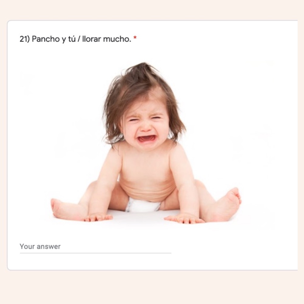 Spanish Present Tense AR, ER, IR Regular Verbs Google Forms Activity ...