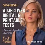 Los adjetivos Spanish Descriptive Adjectives Digital and Printable ...