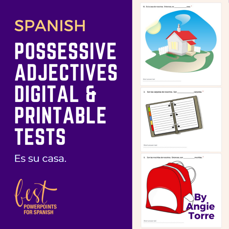 Spanish Two Final Exam Autocorrecting Google Forms and Printable - Best ...