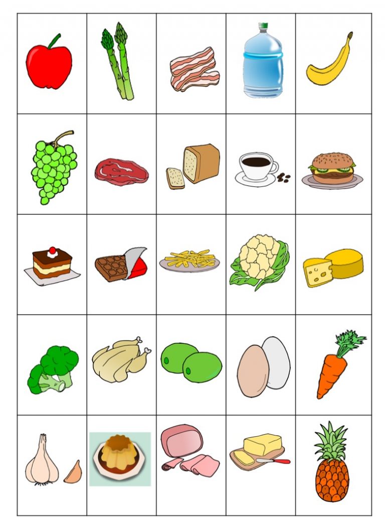 La Nourriture French Food Bingo Digital and Printable - Best ...