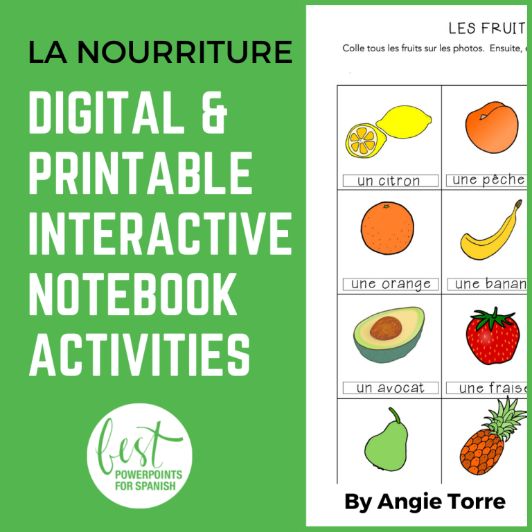 French Food Interactive Notebook Activities Digital and Printable ...