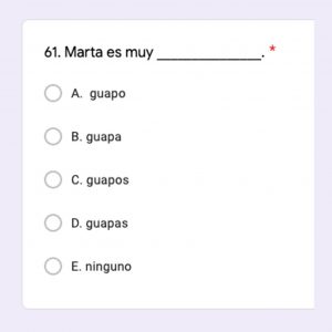 Spanish One Midterm Exam Autocorrecting Google Forms and Printable ...