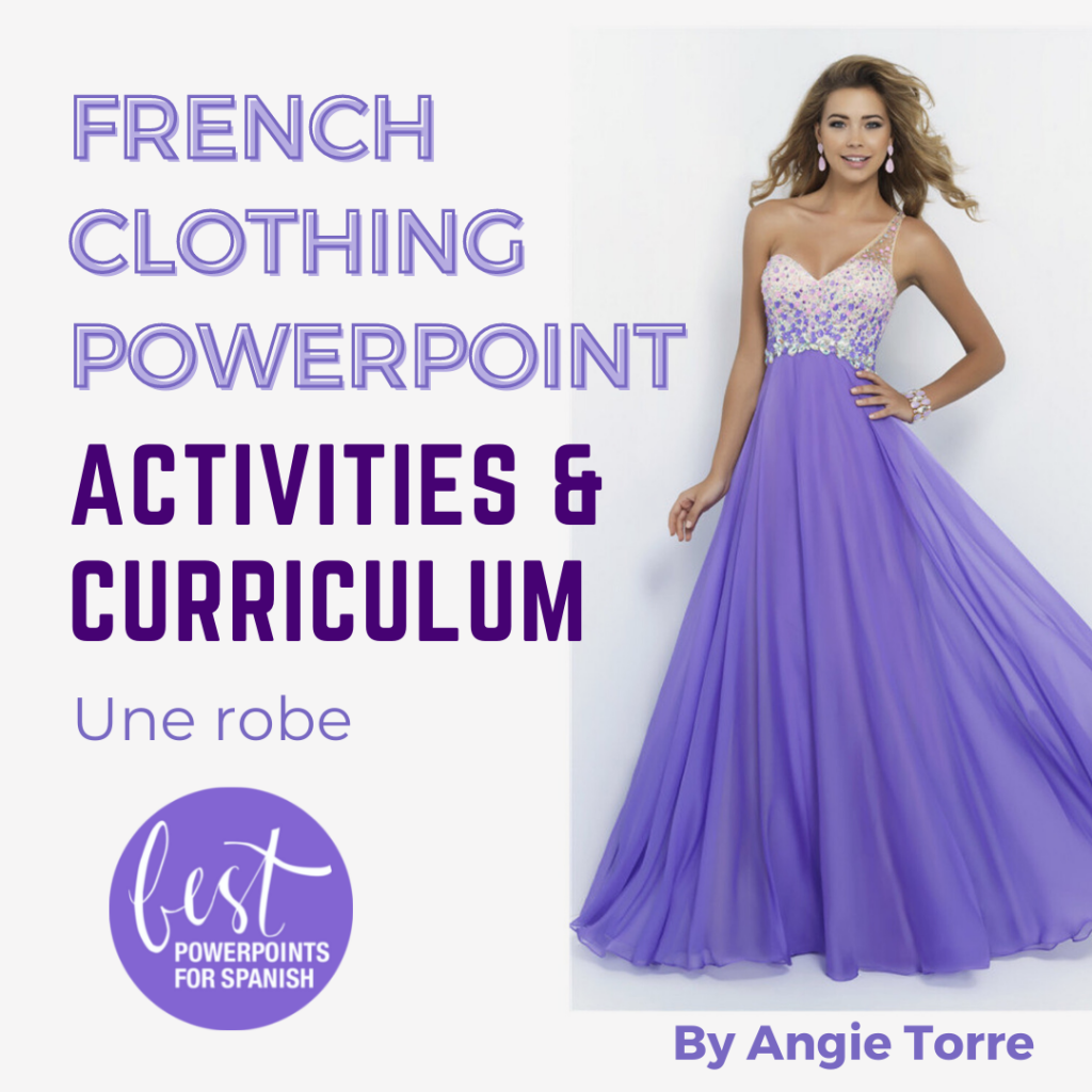 Les vêtements French Clothing and Colors Curriculum - Best PowerPoints ...