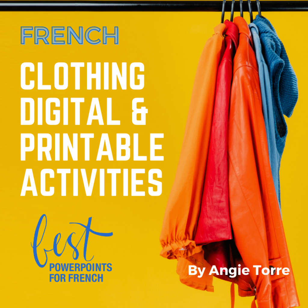 French Clothing Vocabulary Interactive Notebook and Google Drive ...
