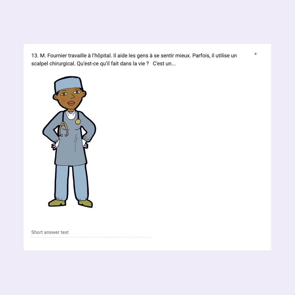 French Professions Vocabulary Tests And Activities Print and Digital ...