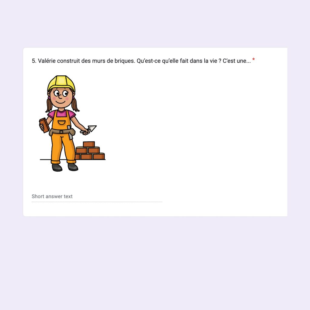 French Professions Vocabulary Tests And Activities Print and Digital ...