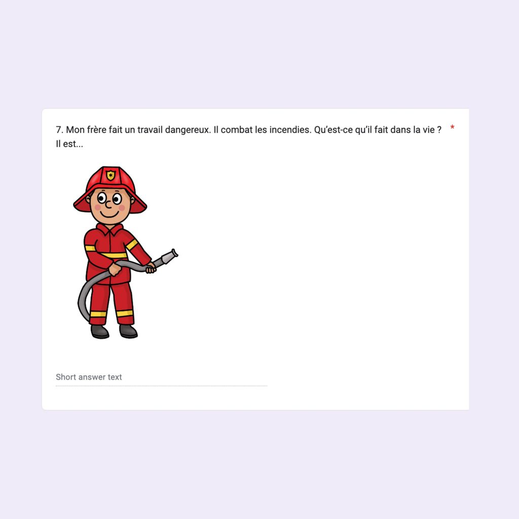 French Professions Vocabulary Tests And Activities Print and Digital ...