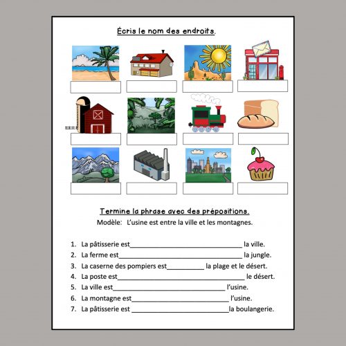 Places in French Interactive Notebook and Practice Activities - Best ...