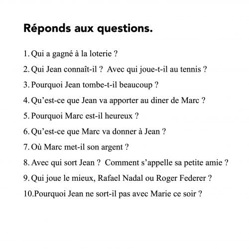Irregular French Verbs Present Tense TPRS Story or Puppet Dialogue ...