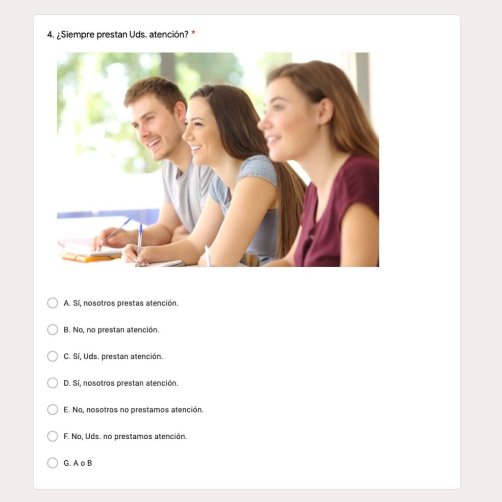 Spanish Tú Usted Ustedes Questions Digital and Printable Tests ...