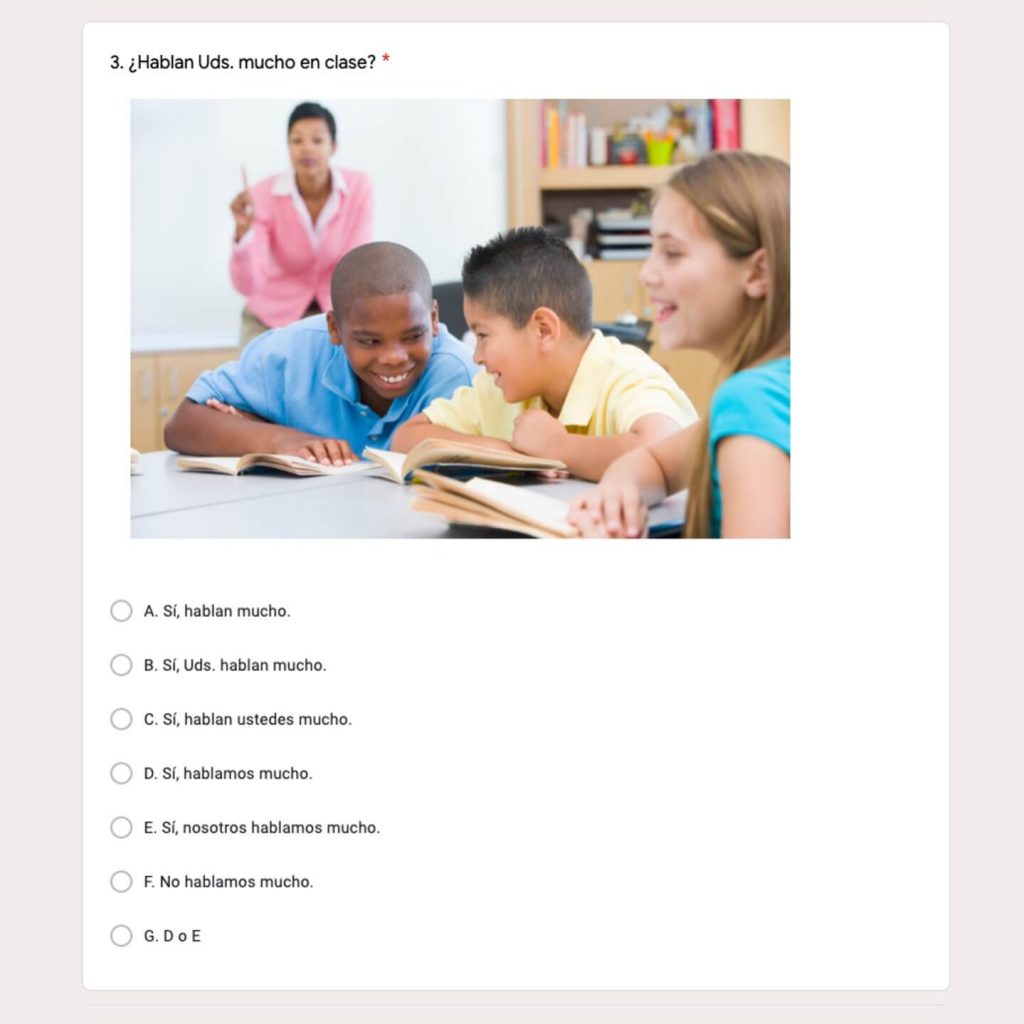 Spanish Tú Usted Ustedes Questions Digital and Printable Tests ...