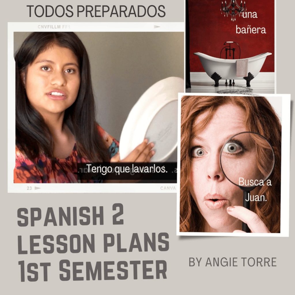 Spanish 2 Curriculum and Lesson Plans First Semester High School Bundle ...