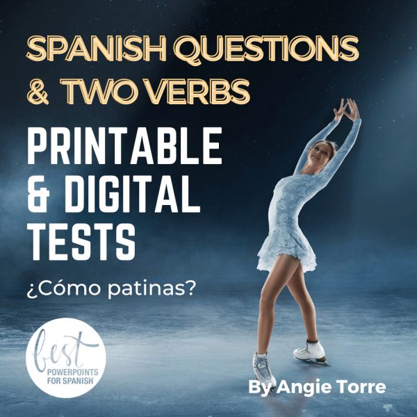 Spanish Question Words Tests, Interrogative Questions, 2 Verbs Print ...