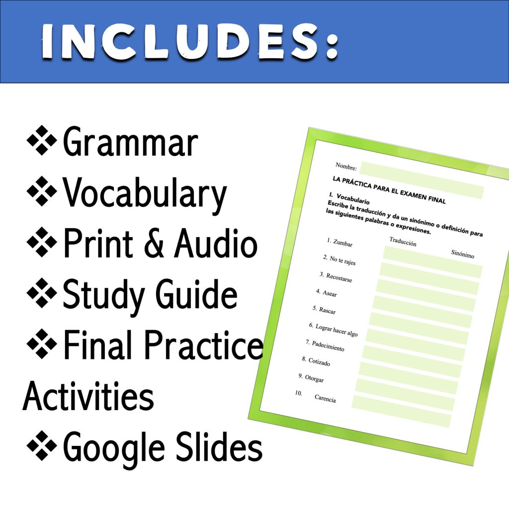 AP Spanish Final Exams Editable Autocorrecting Google Forms and ...