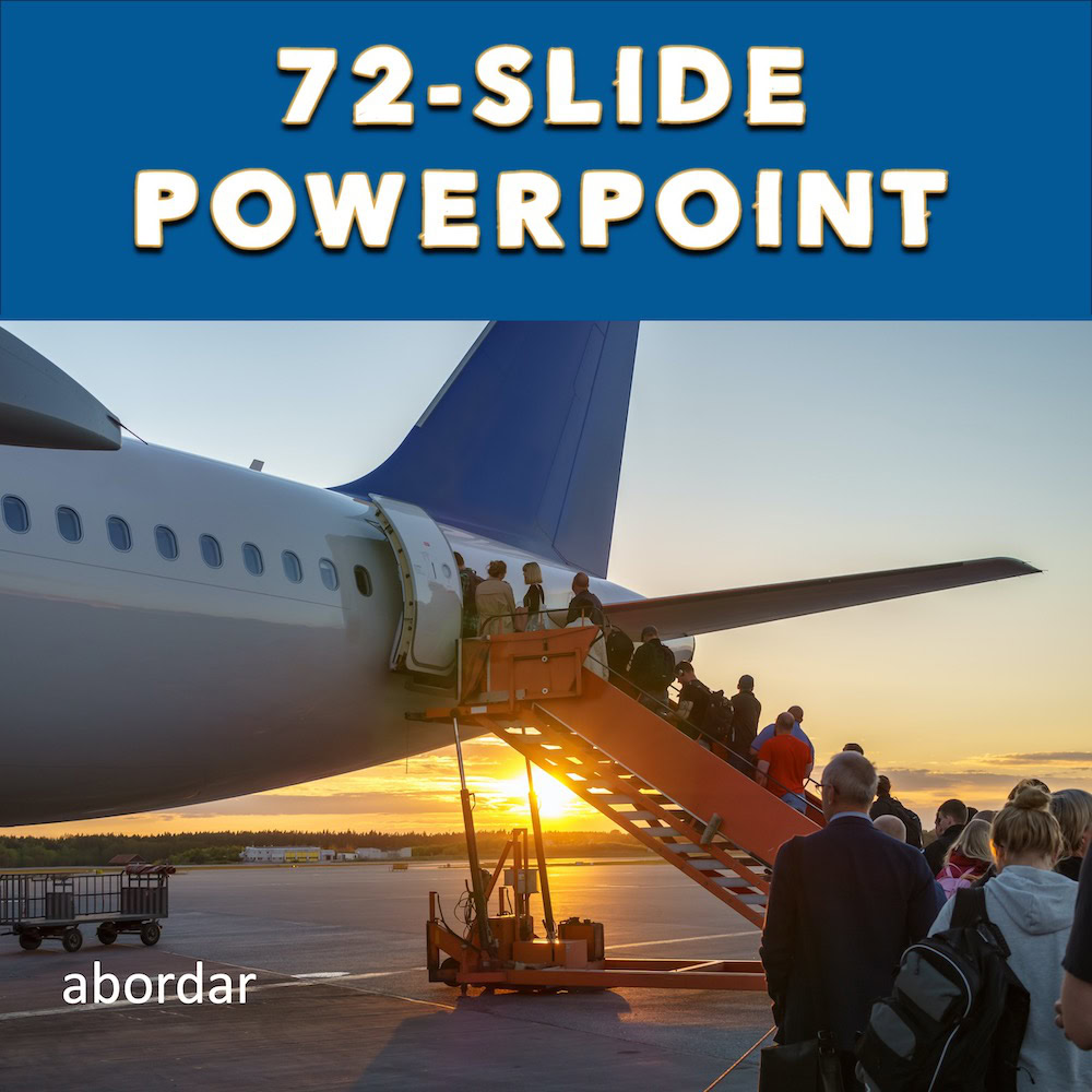 Spanish Travel Vocabulary PowerPoint and Google Slides Vacation Words ...