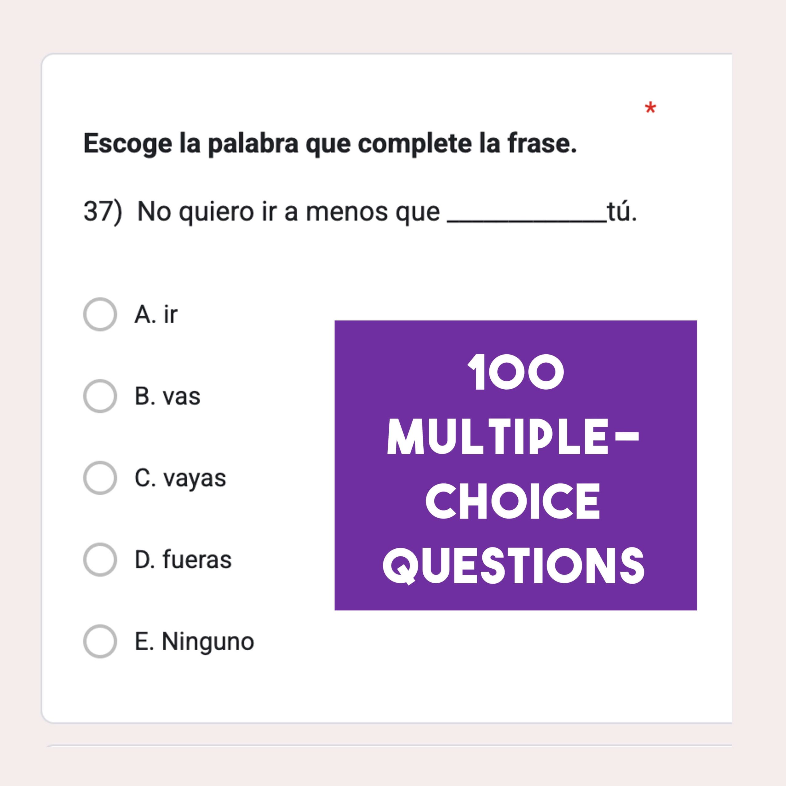 Spanish 4 Final Exam Editable Google Forms and Printable End of Year ...